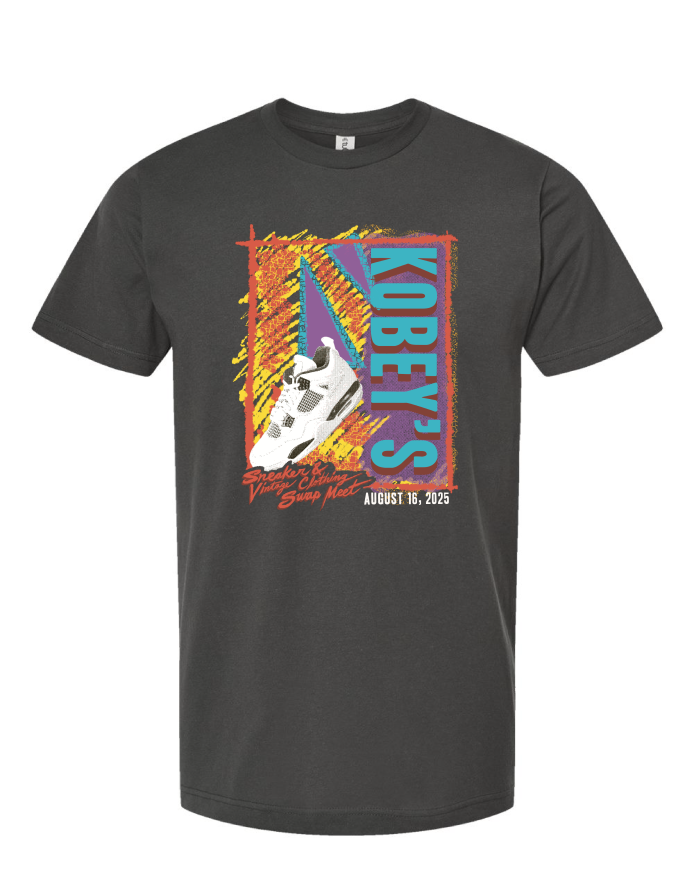 Kobey’s September 2025 Sneaker T-Shirt – Welcome to Kobey's Swap Meet